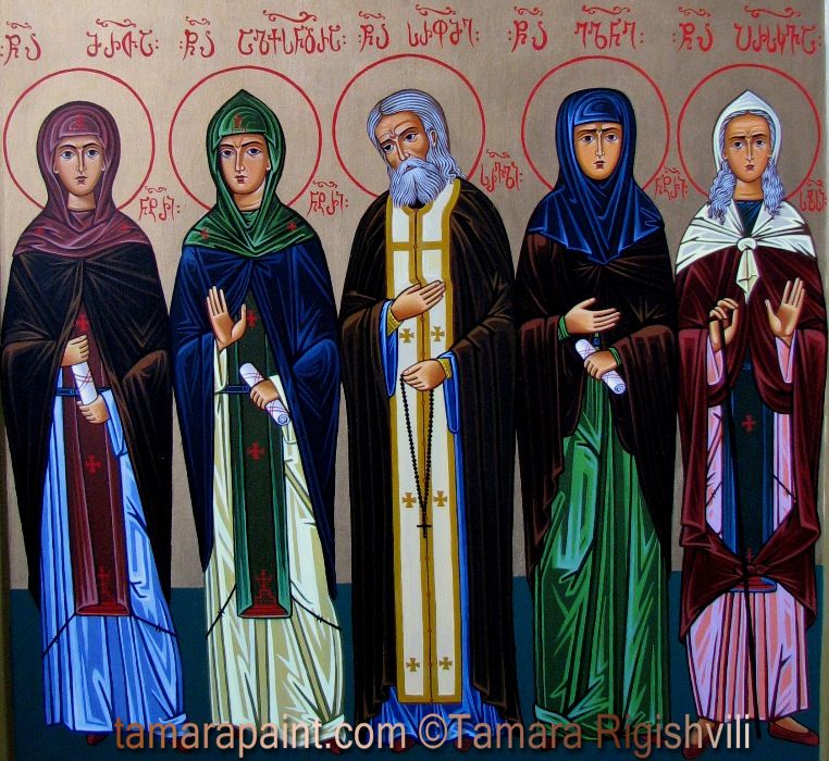 Orthodox cristian icon painting by Georgian artist Tamara.